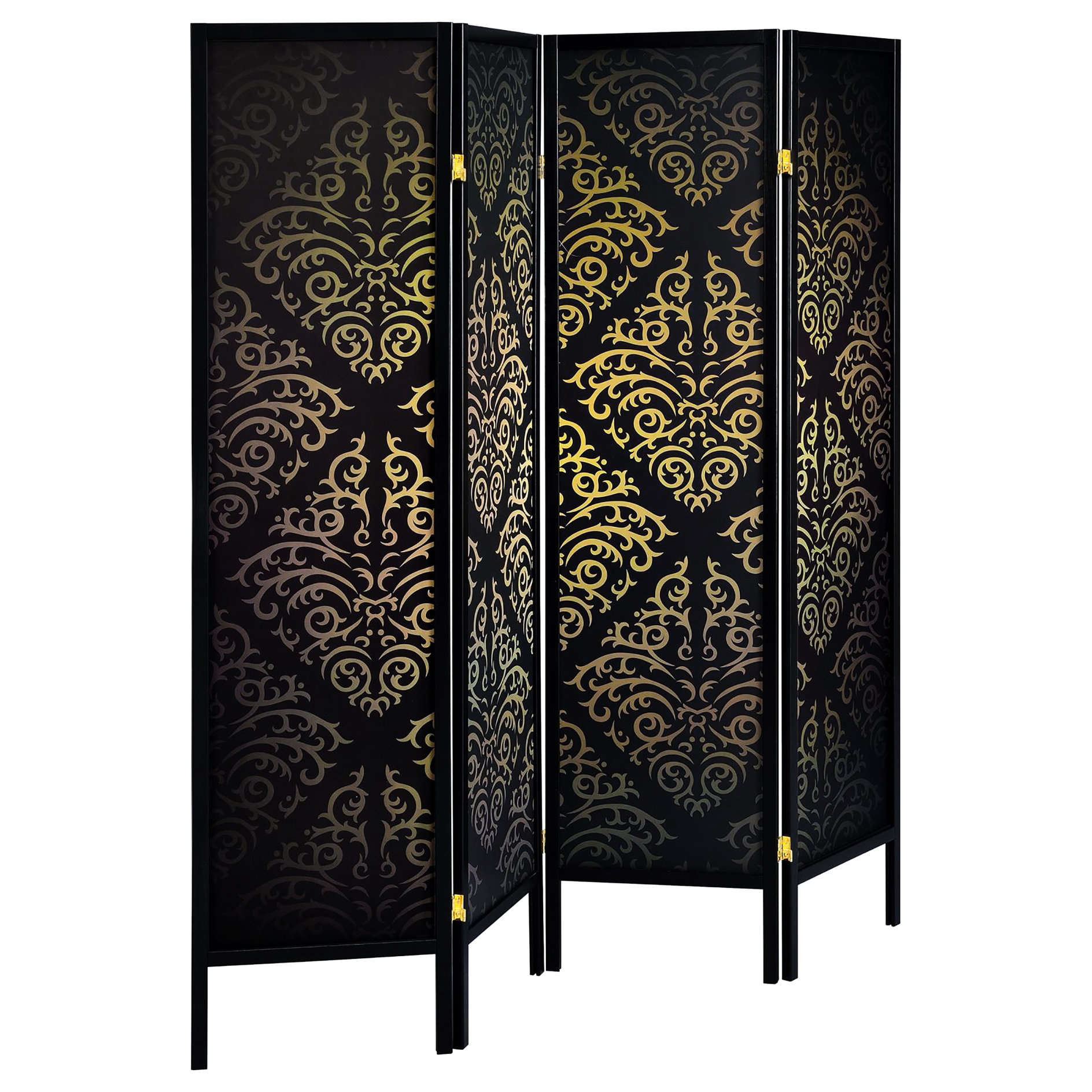ArtisanArcade Black 4 Screen For Privacy Partition - Traditional Style ...