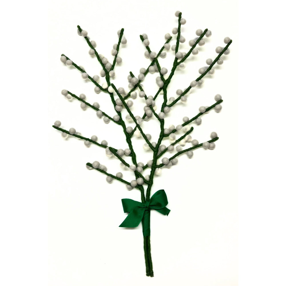 Humble Hilo Handmade Felt Flower, Berry, Set of 2 | Wayfair