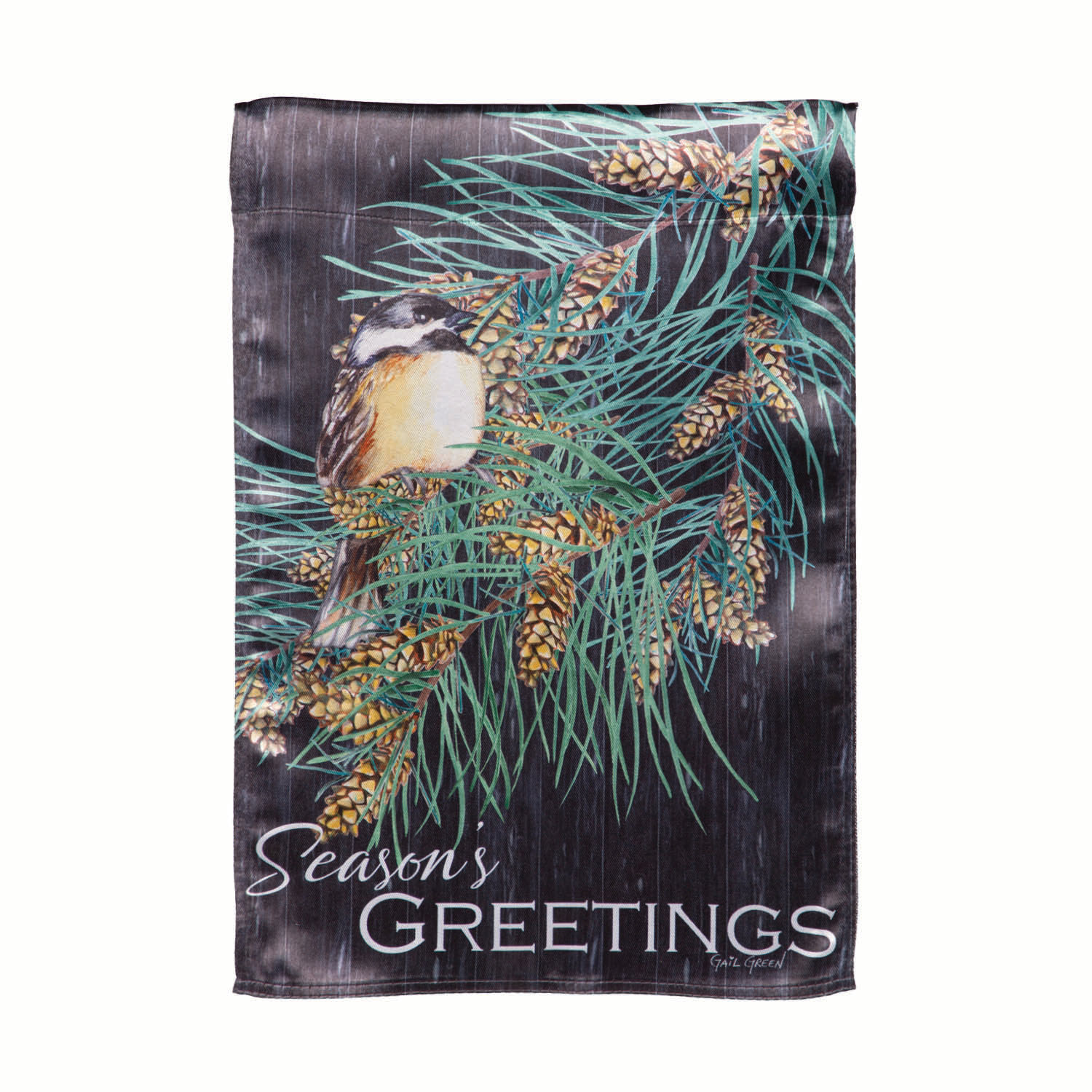 Winston Porter Season's Greeting Bird Lustre Garden Flag | Wayfair