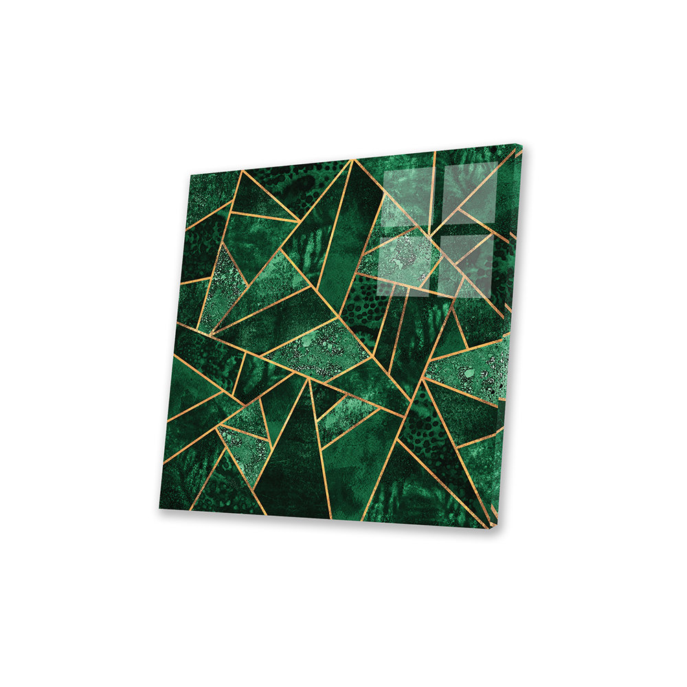 Mercer41 Deep Emerald Print On Acrylic Glass | Wayfair