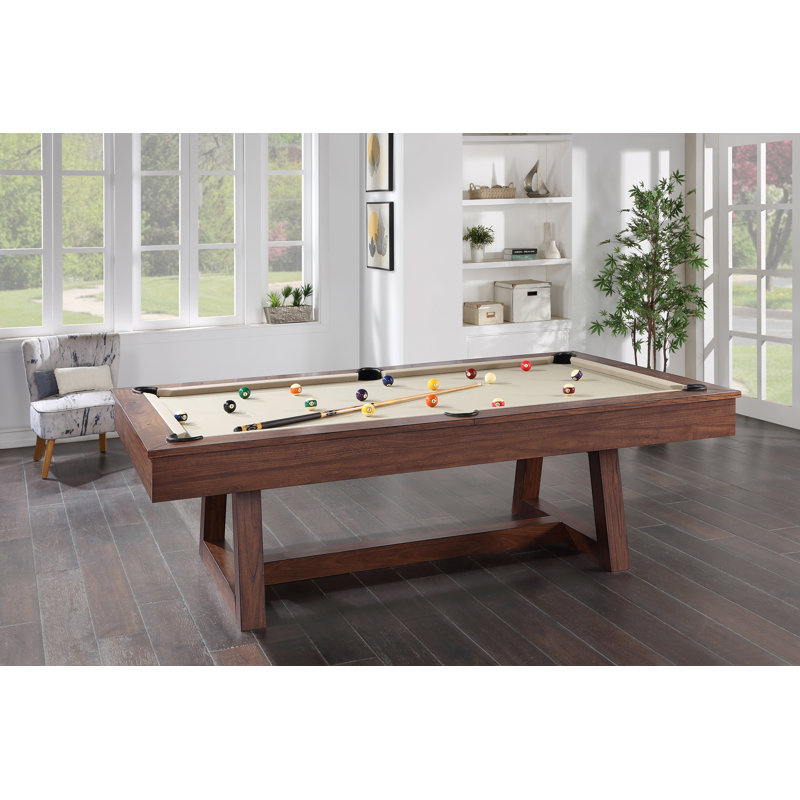 HB Home 8' Aiden Pool Table-Modern Farmhouse Design-Includes ...