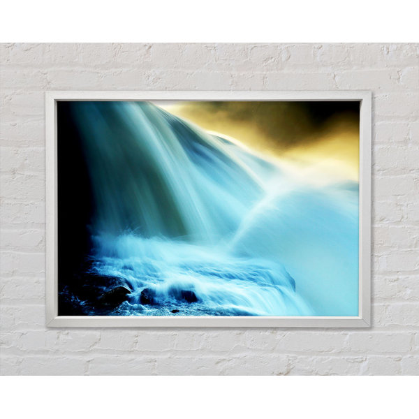 Union Rustic Heavens Waterfalls - Single Picture Frame Print on Canvas ...