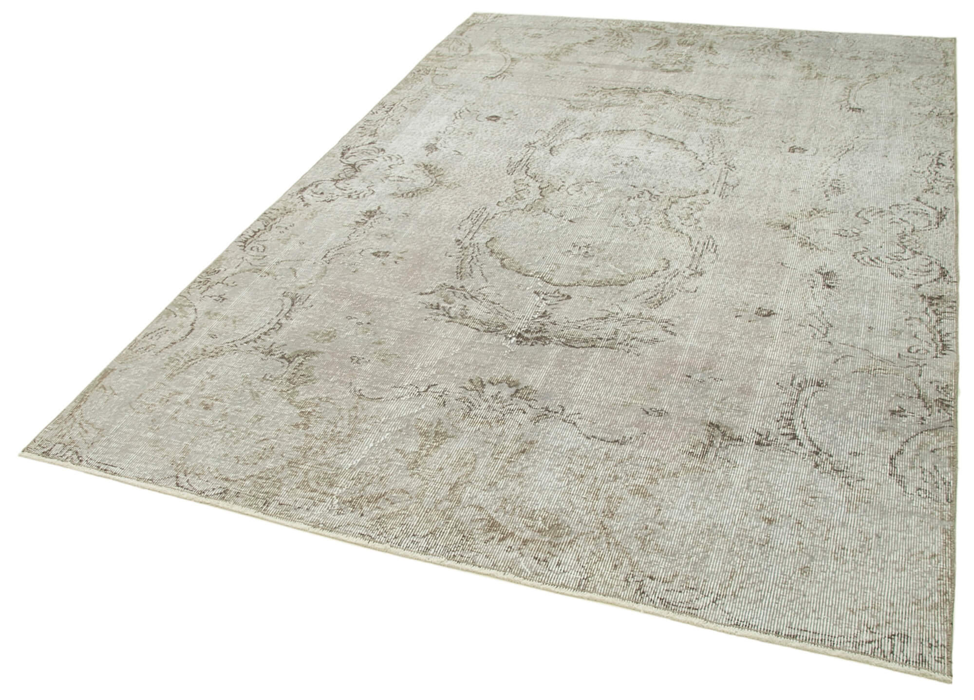 Williston Forge Hui Grey Vintage Wool Handmade Area Rug | Wayfair