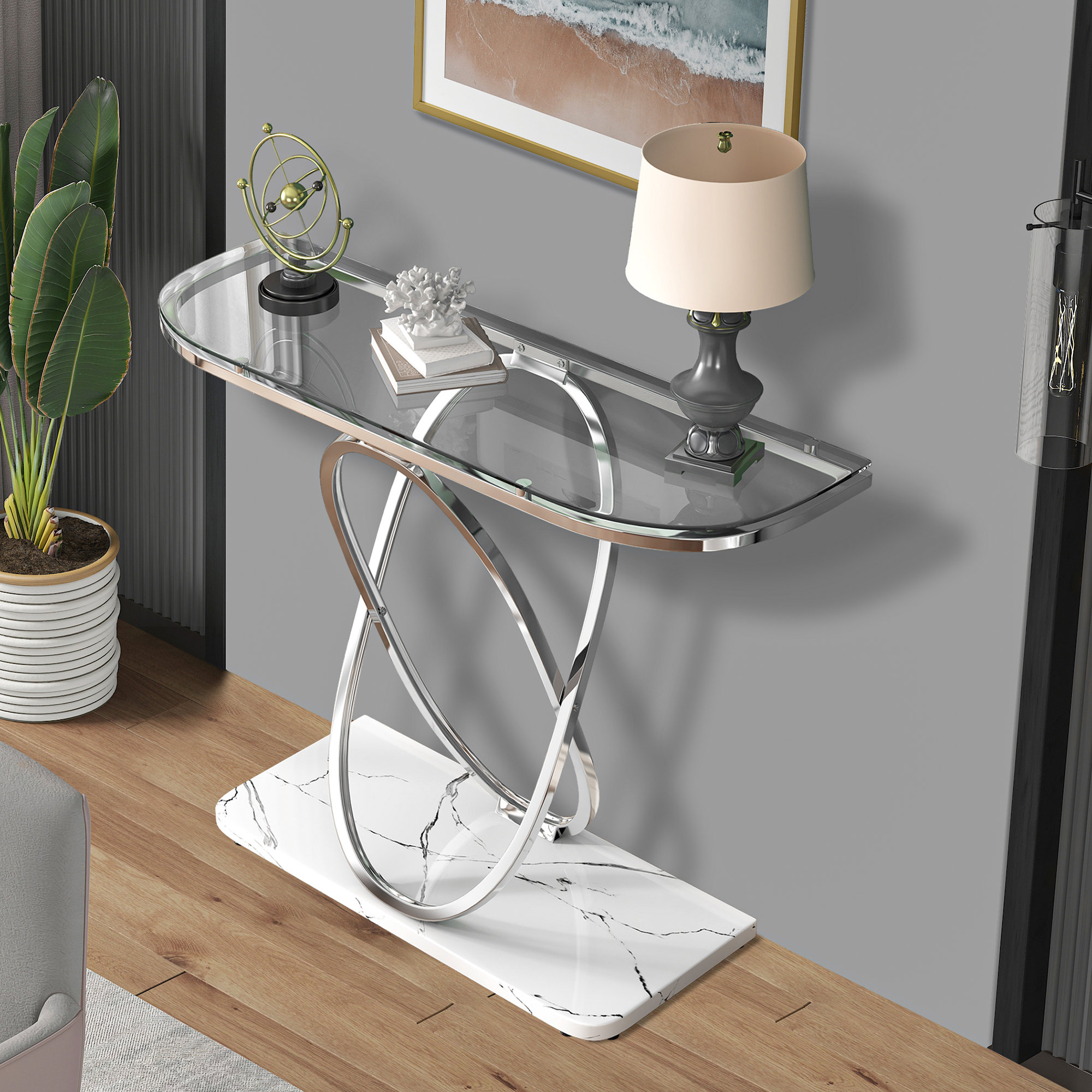 Willa Arlo™ Interiors Germania 43.3" Console Table & Reviews | Wayfair