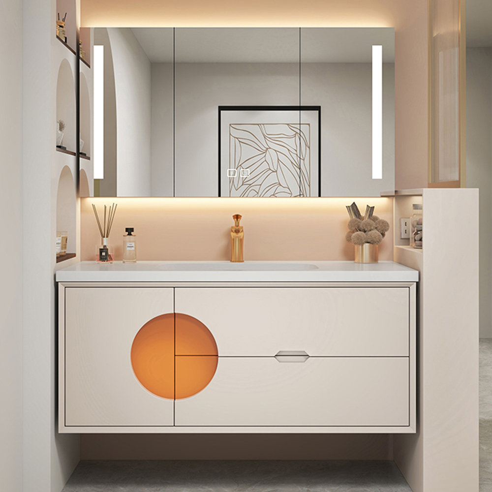 Backop Nordic style simple bathroom cabinet | Wayfair