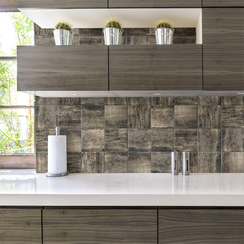 Merola Tile Sabini Timber 10" x 10" Porcelain Field Wall and Floor Tile ...