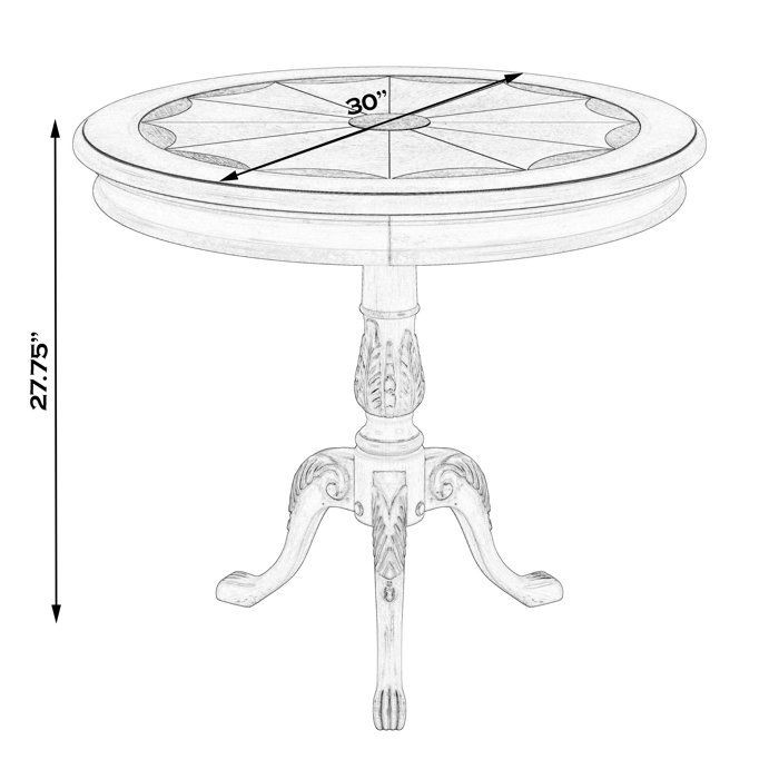 Lark Manor Anishah Pedestal End Table & Reviews | Wayfair