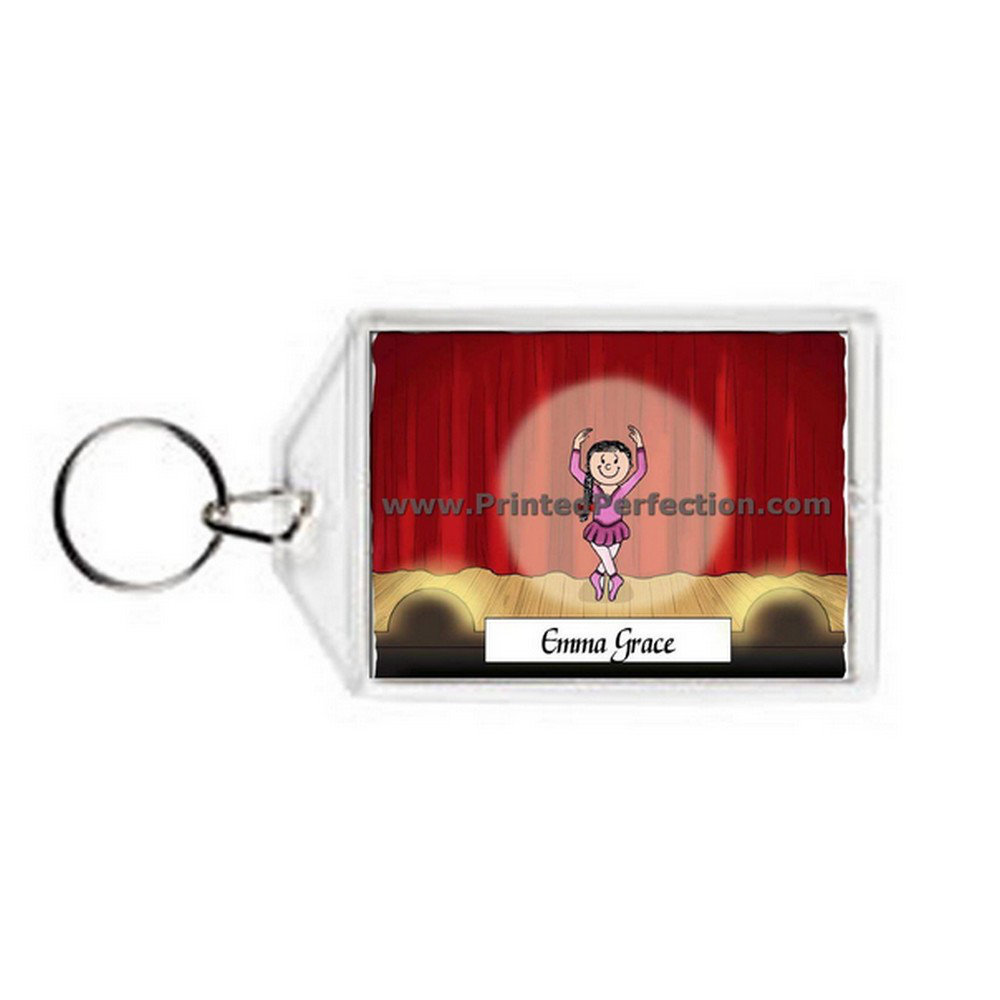 Printed Perfection Personalized Ballerina Acrylic Key Chain | Wayfair
