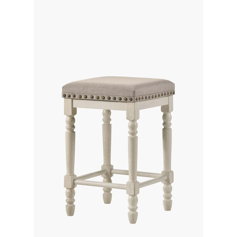 Ophelia & Co. Solid + Manufactured Wood Accent Stool | Wayfair