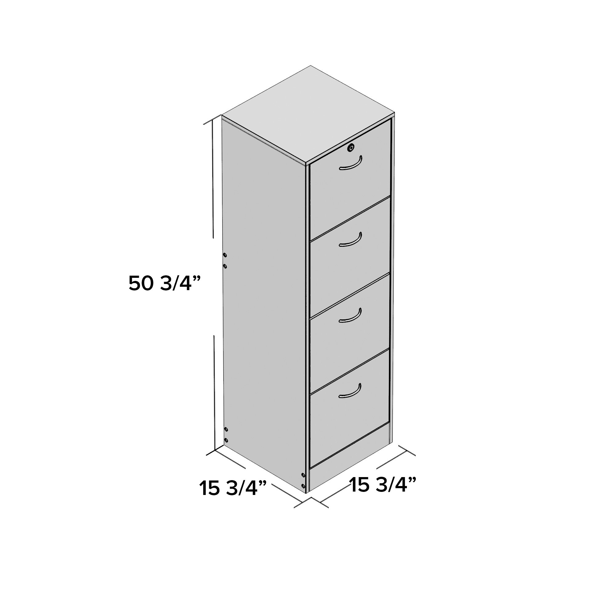 Symple Stuff Ingleside 4-Drawer Vertical Filing Cabinet & Reviews | Wayfair