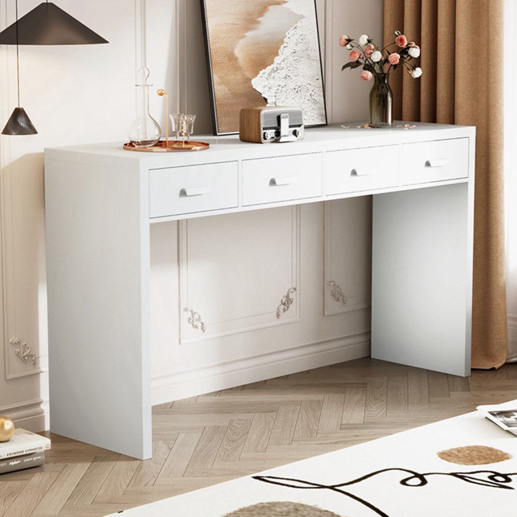 Ebern Designs TREXM Modern Minimalist Console Table With Open Tabletop ...