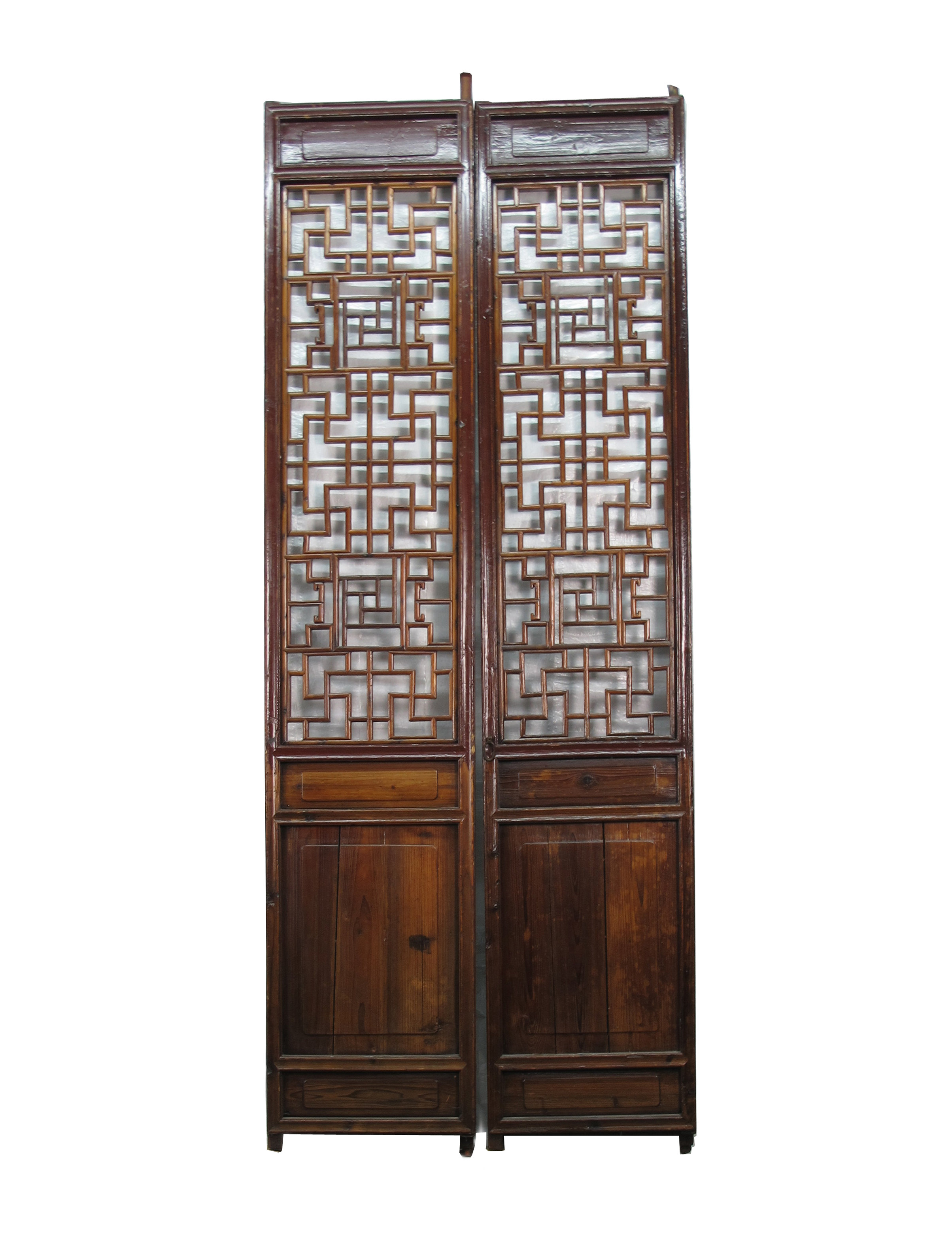 DYAG East Asian Classic Stained Wood Pivot Screen Doors | Wayfair