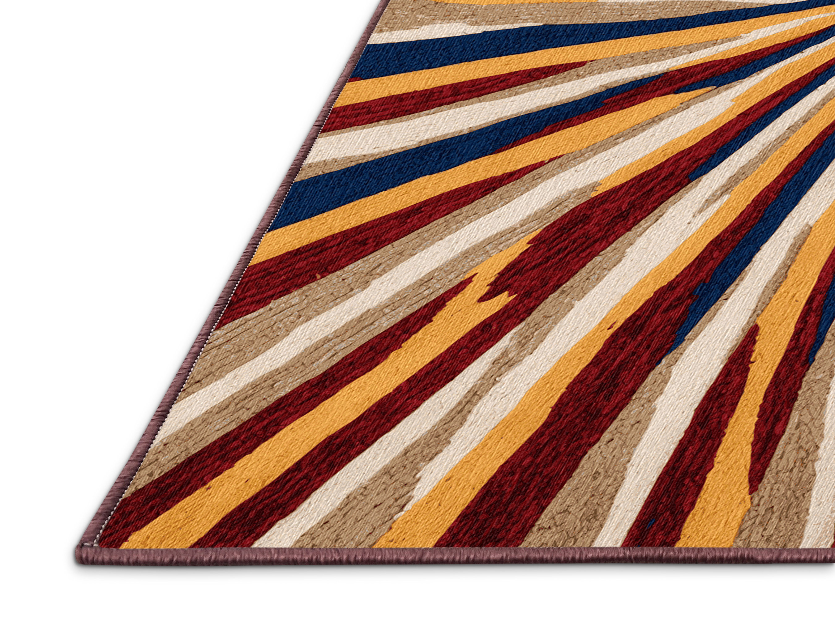 Bayou Breeze Washable Sun Rays Hawaiian Area Rug | Wayfair