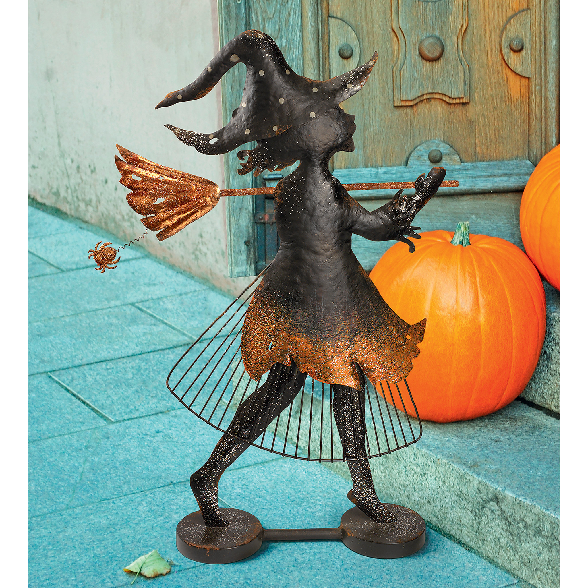 Design Toscano Bewitched Blaise Metal Silhouette Witch Statue & Reviews ...