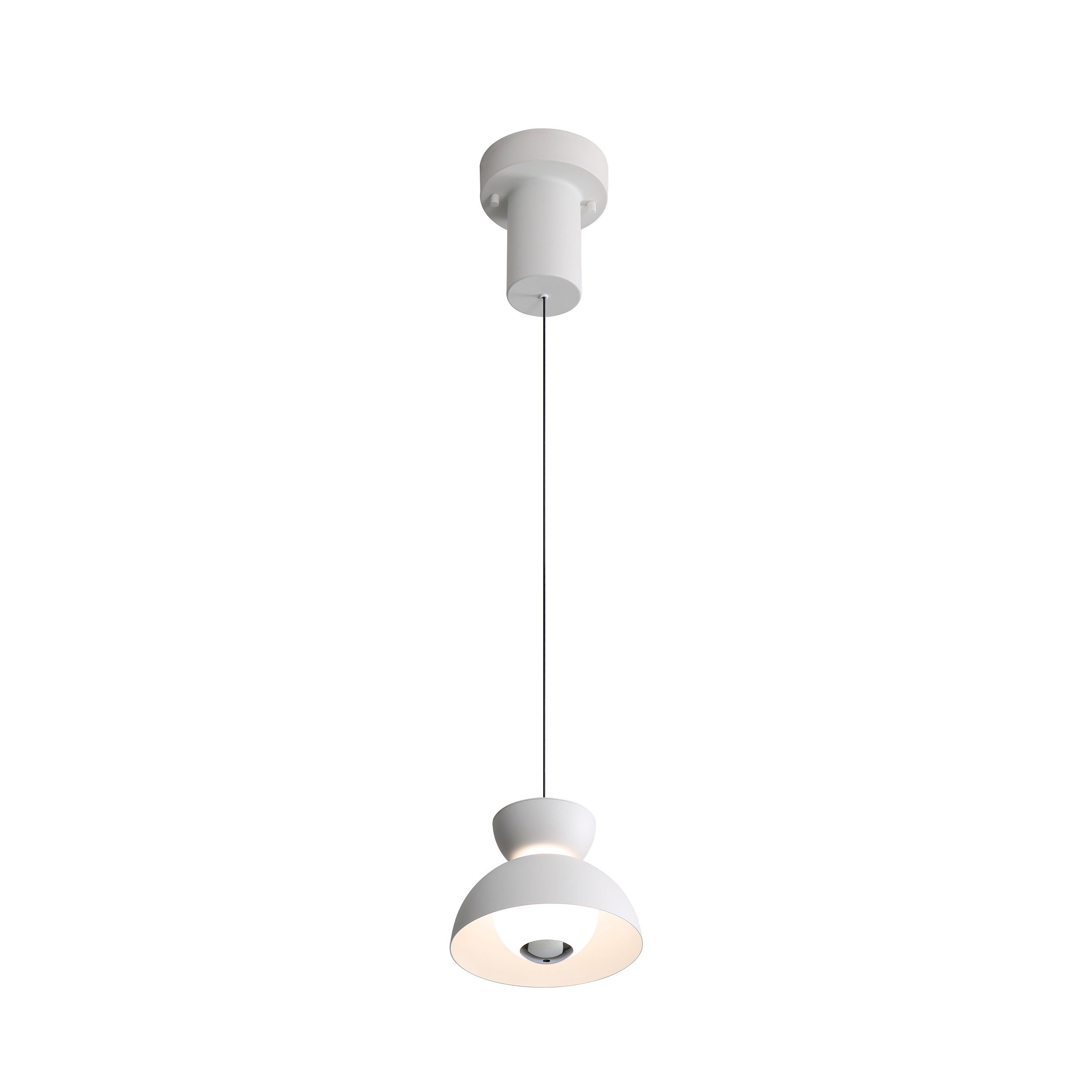 Golden Lighting Vintra LED 2-Light Pendant in Sand White with Chrome ...