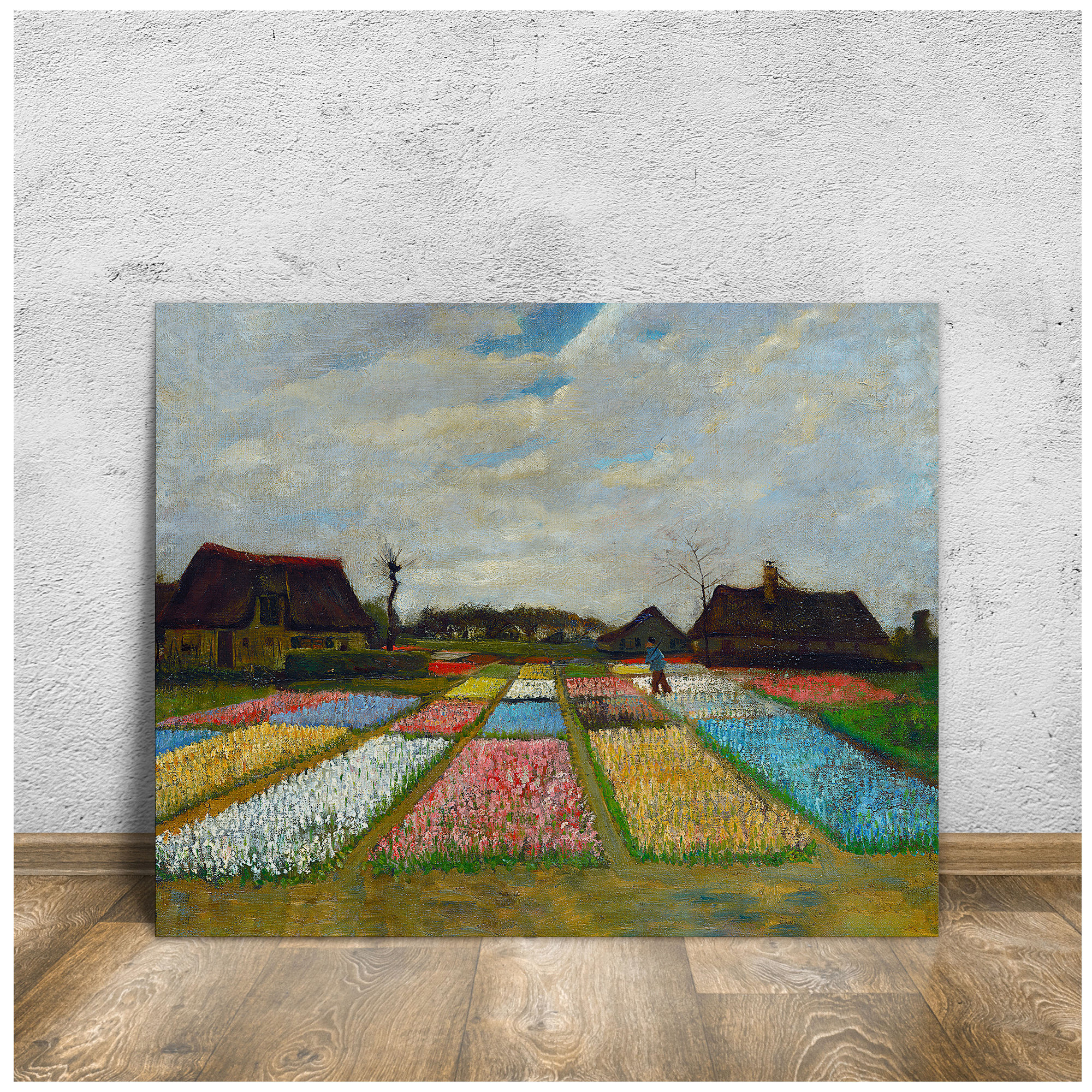 Astoria Grand Bulb Fields by Vincent Van Gogh Size:45x36x1.5" Canvas ...