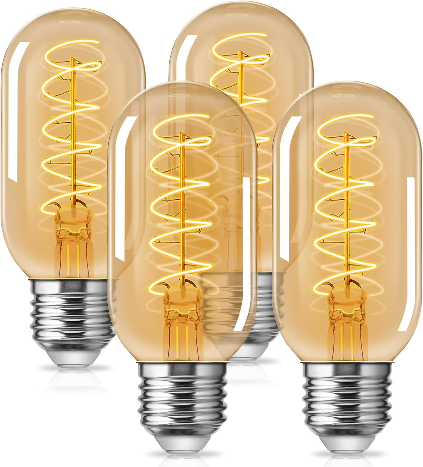 LOHASLED Festive Atmosphere Vintage Edison Bulbs 60 Watt Equivalent,T45 ...