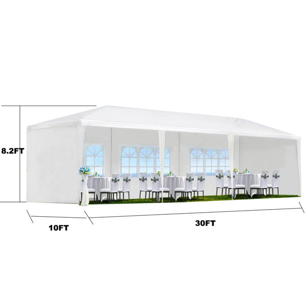 Lipoton Outdoor Garden Gazebo Wedding Party Tent Canopy Marquee With 5 ...