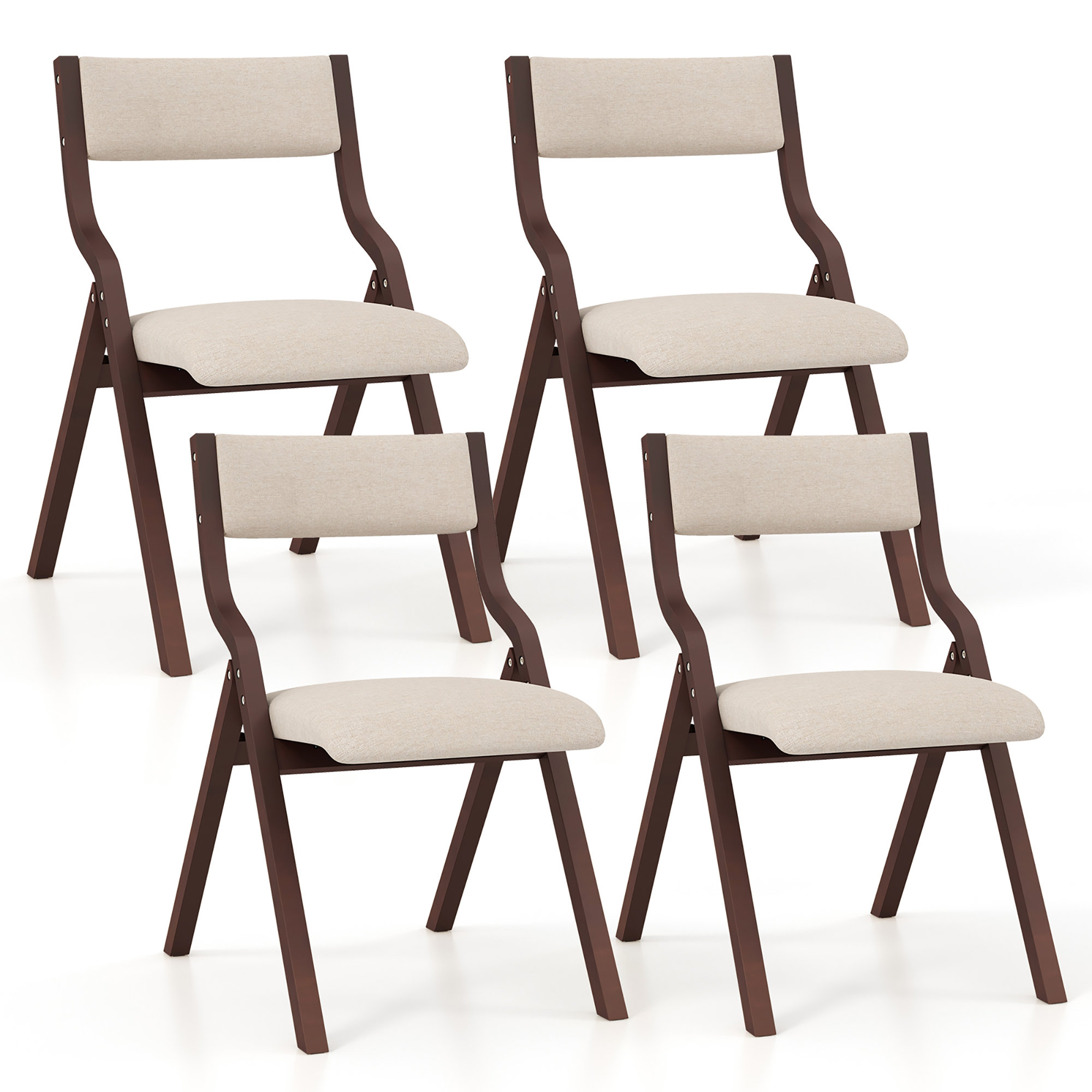 Latitude Run® Emerleigh Side Chair in Coffee/Beige - Wayfair Canada