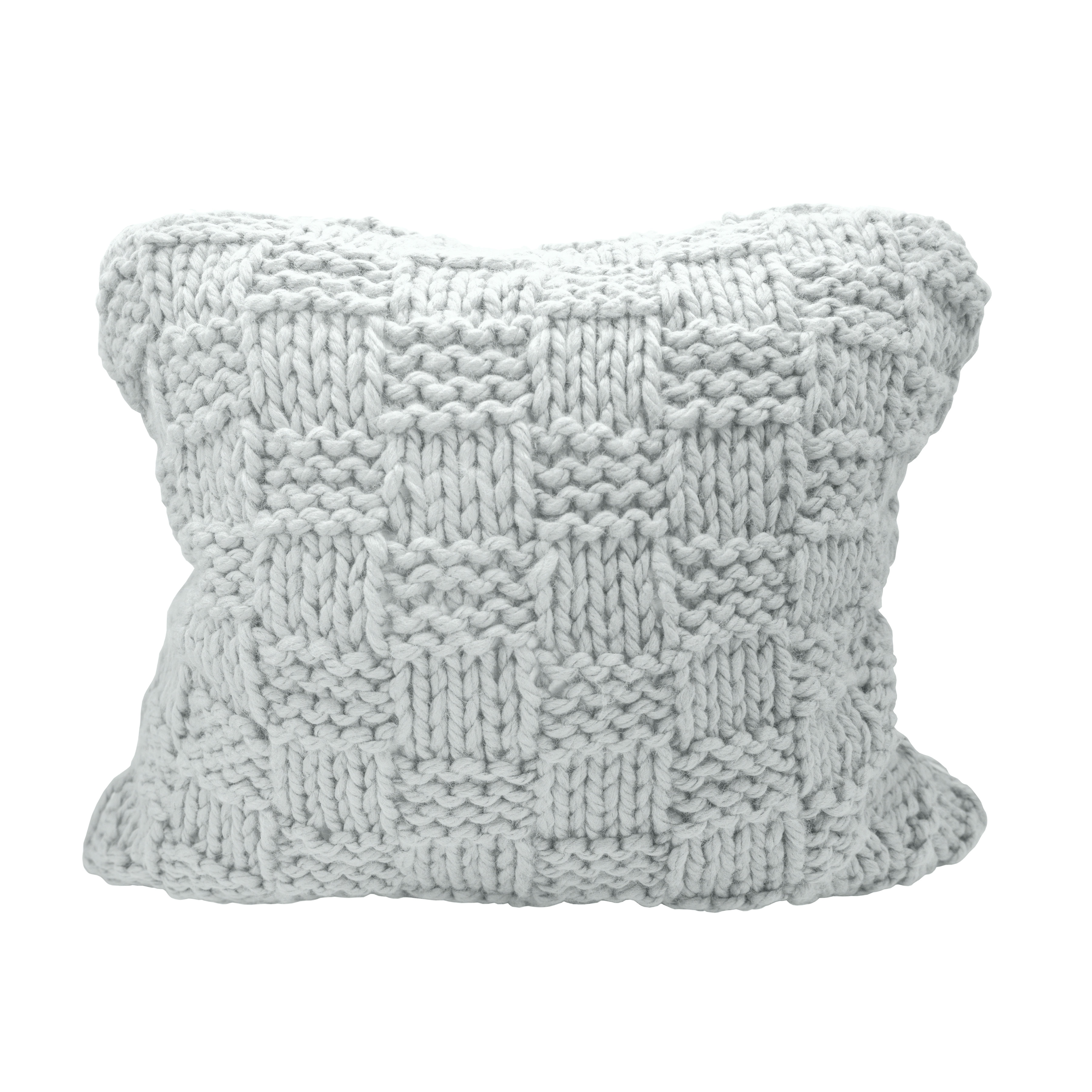 Birch Lane™ Chess Hand Knitted Solid Textured Chess Pattern Square ...