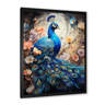 Bungalow Rose Woodsum Blue Coral Indian Art Dancing Peacock I - Art ...
