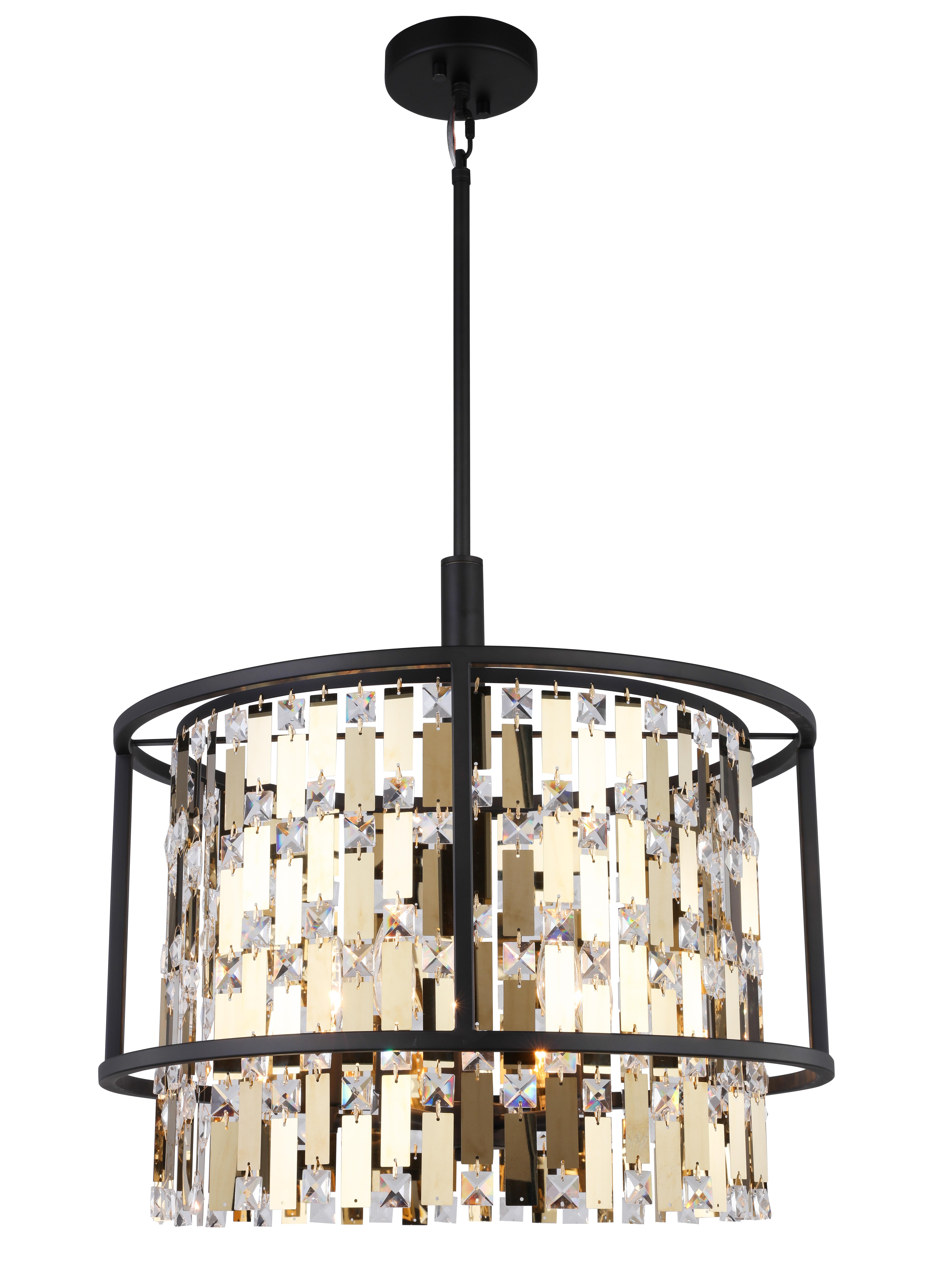 Mercer41 Landaverde 5 - Light Shaded Classic / Traditional Chandelier ...