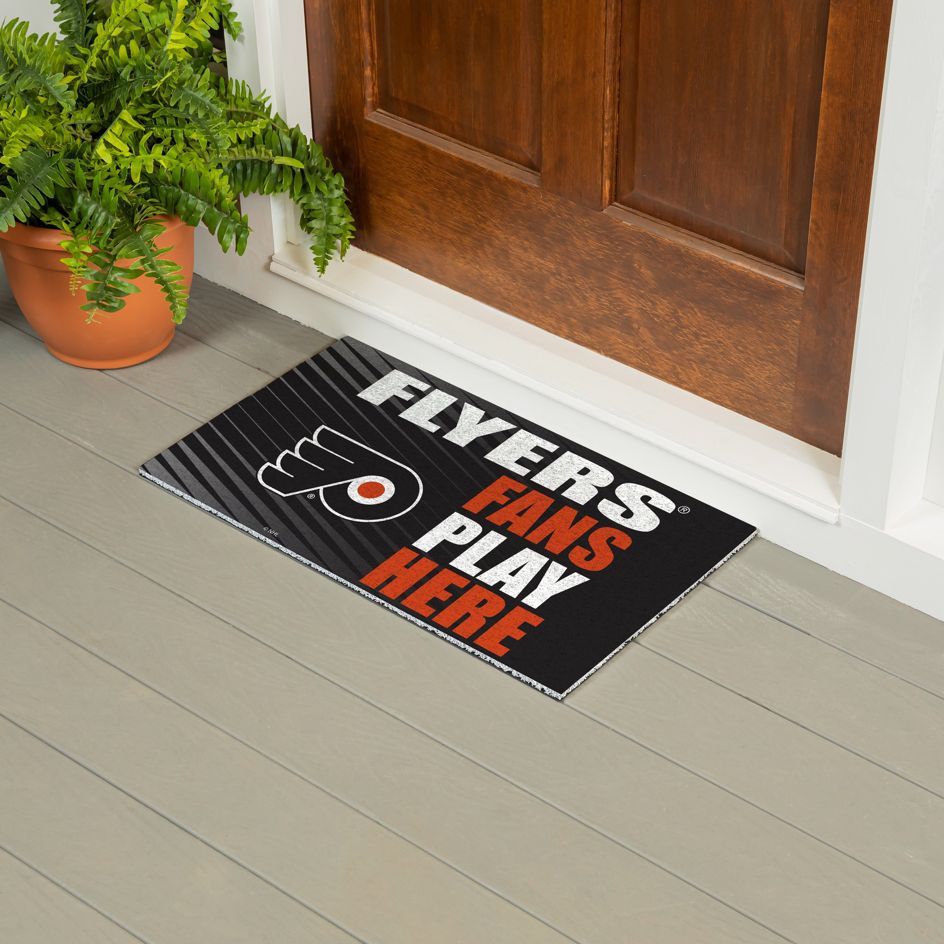 Ebern Designs Philadelphia Flyers Fan PVC Mat, 28"x16" | Wayfair