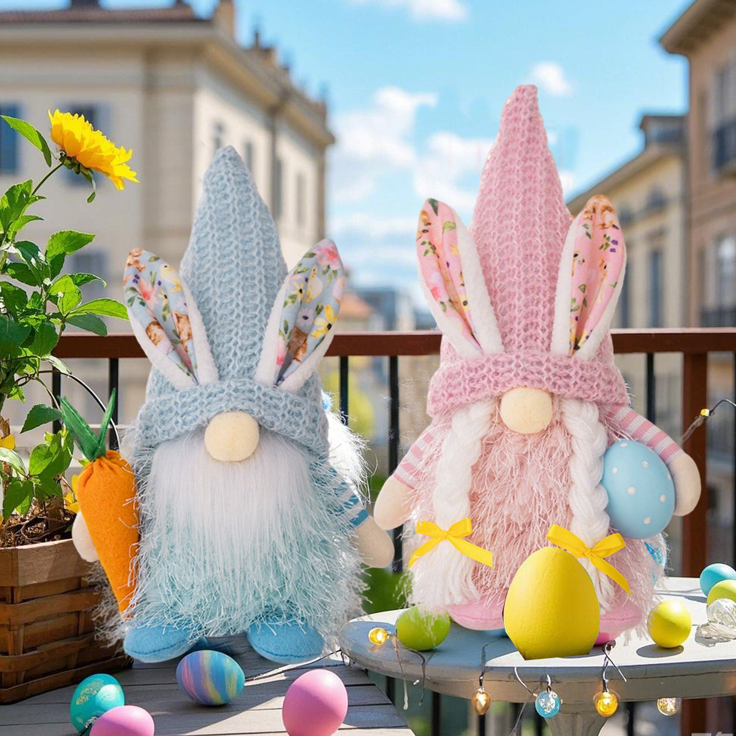 easter bunny window display