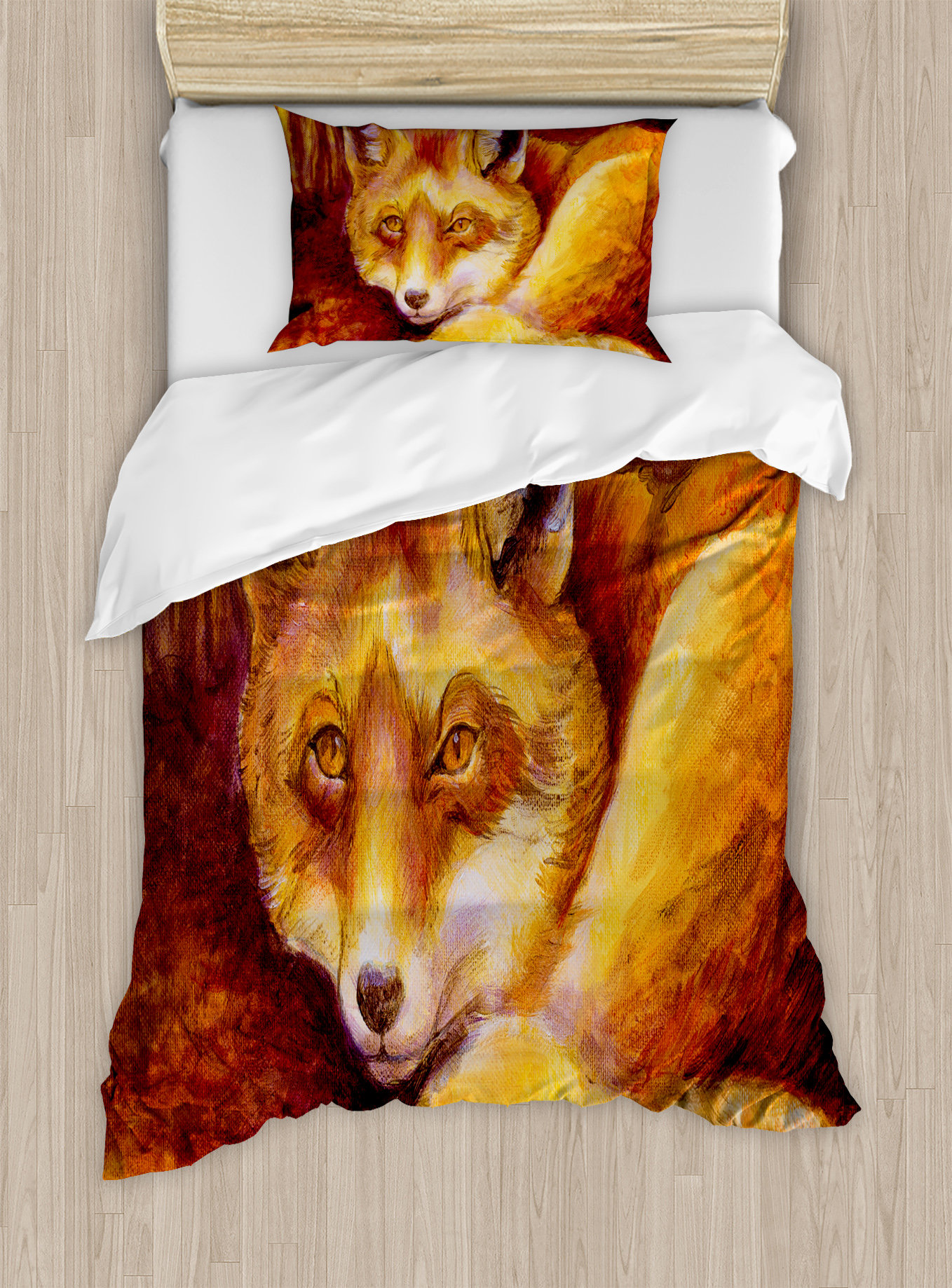 Ambesonne Fox Duvet Cover Set | Wayfair