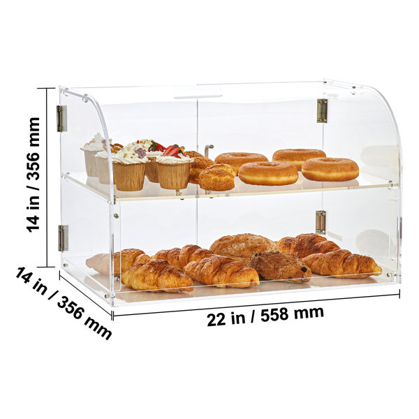 VEVOR 14'' H x 22'' W Acrylic Display Case & Reviews | Wayfair