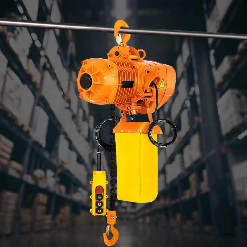 VEVOR 2200LBS Double Electric Chain Hoist, Yellow | Wayfair