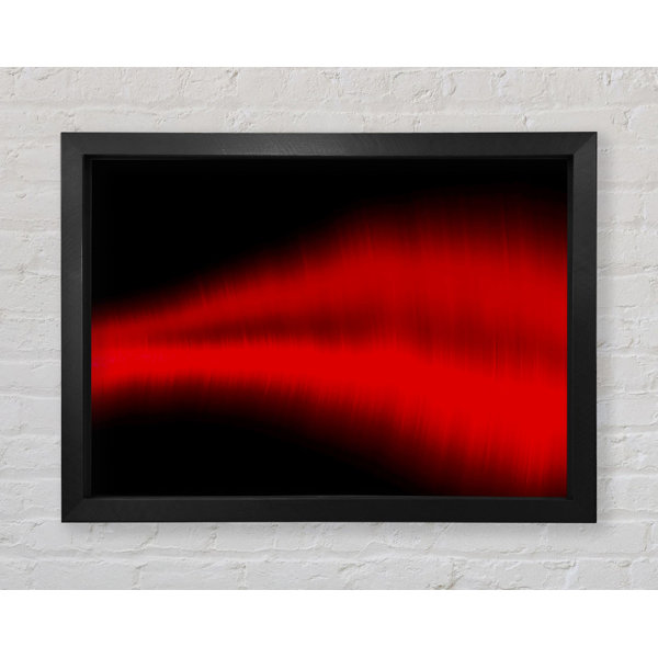 Metro Lane Red Sound Waves - Single Picture Frame Art Prints | Wayfair ...