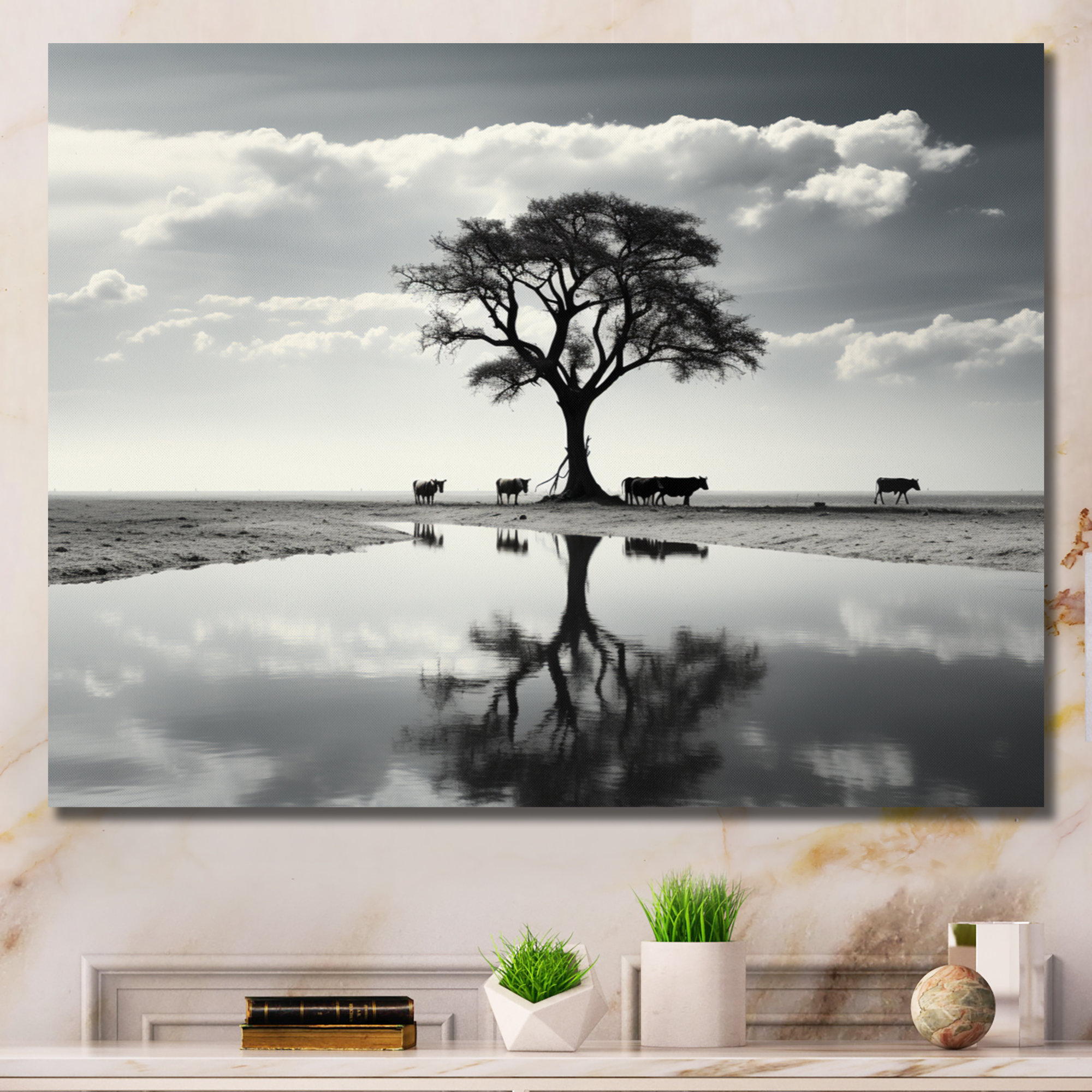 Red Barrel Studio Cattle Silent Horizon IV - Print - Wayfair Canada