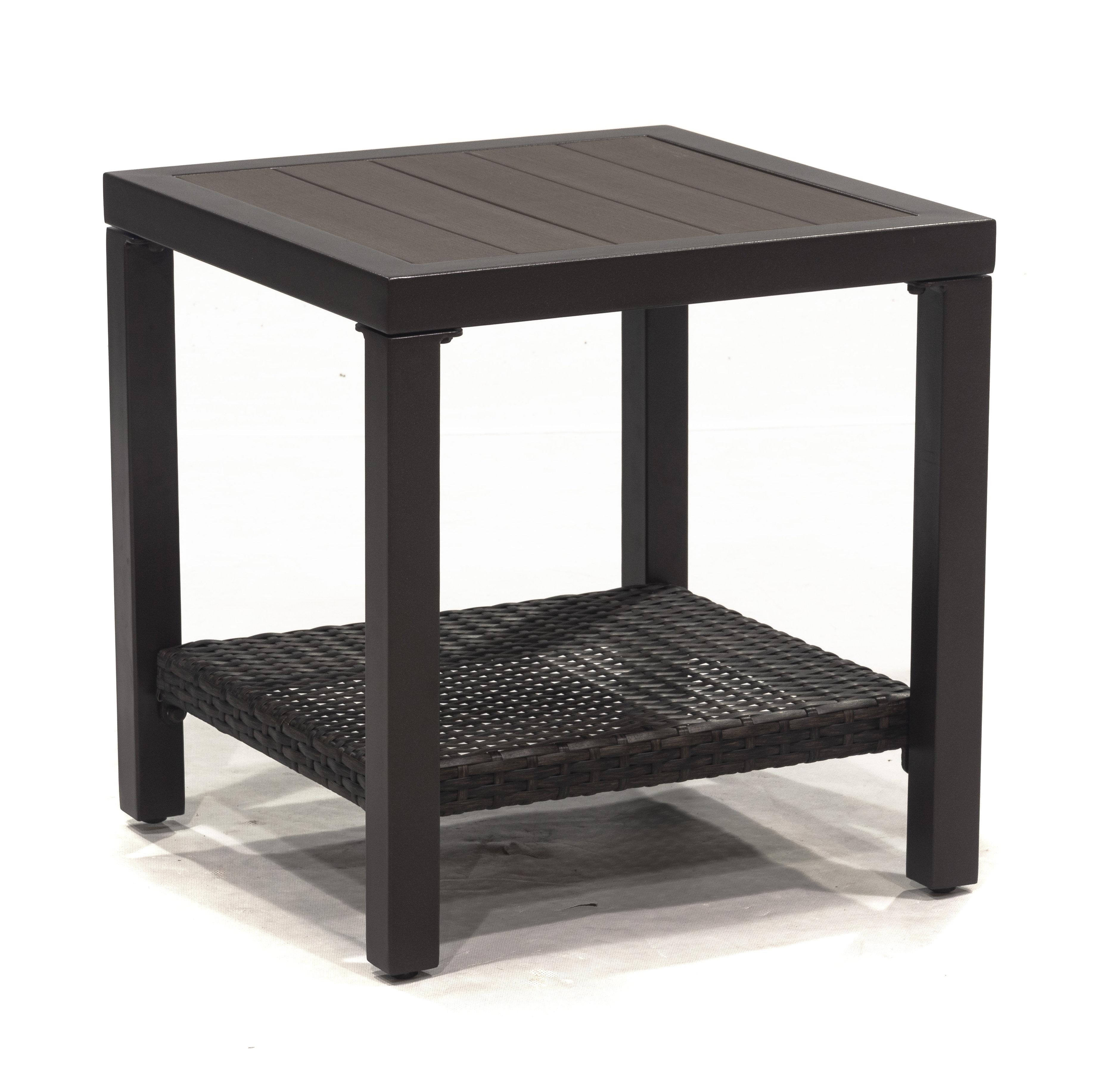 Ebern Designs Square 20'' L x 20'' W Outdoor Side Table | Wayfair