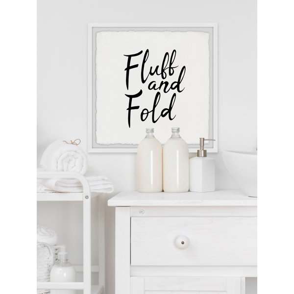 Maturi Fluff and Fold Laundry Fun - Picture Frame Typography Print on ...