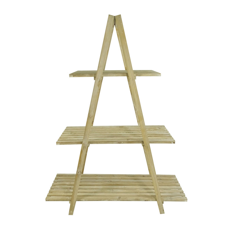 Loon Peak® Wood 3-Tier Triangular Storage Rack | Wayfair