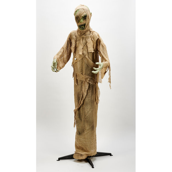 The Holiday Aisle® 63" Standing Animated Shaking Halloween Mummy ...