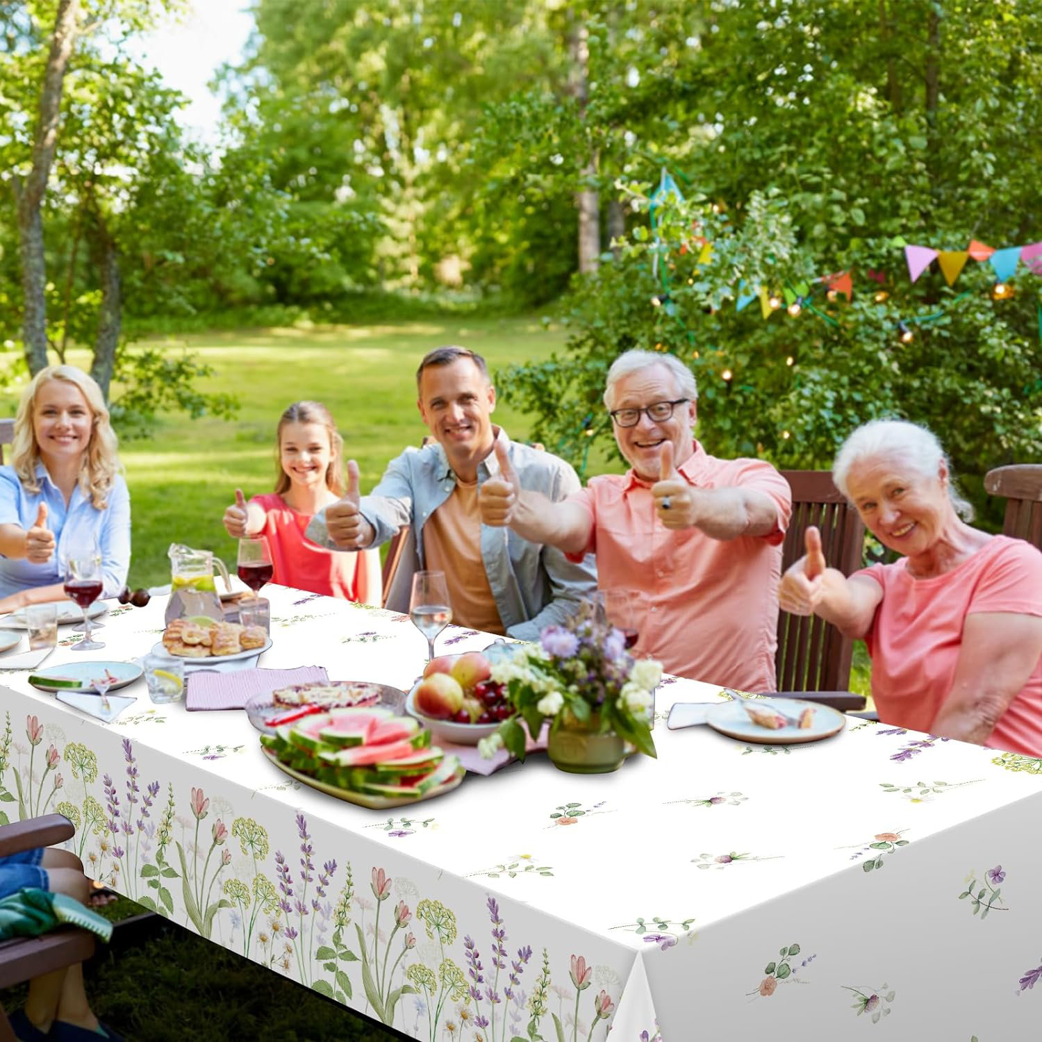 Lark Manor Summer Wildflower Table Cover For Rectangle Tables - Wayfair ...