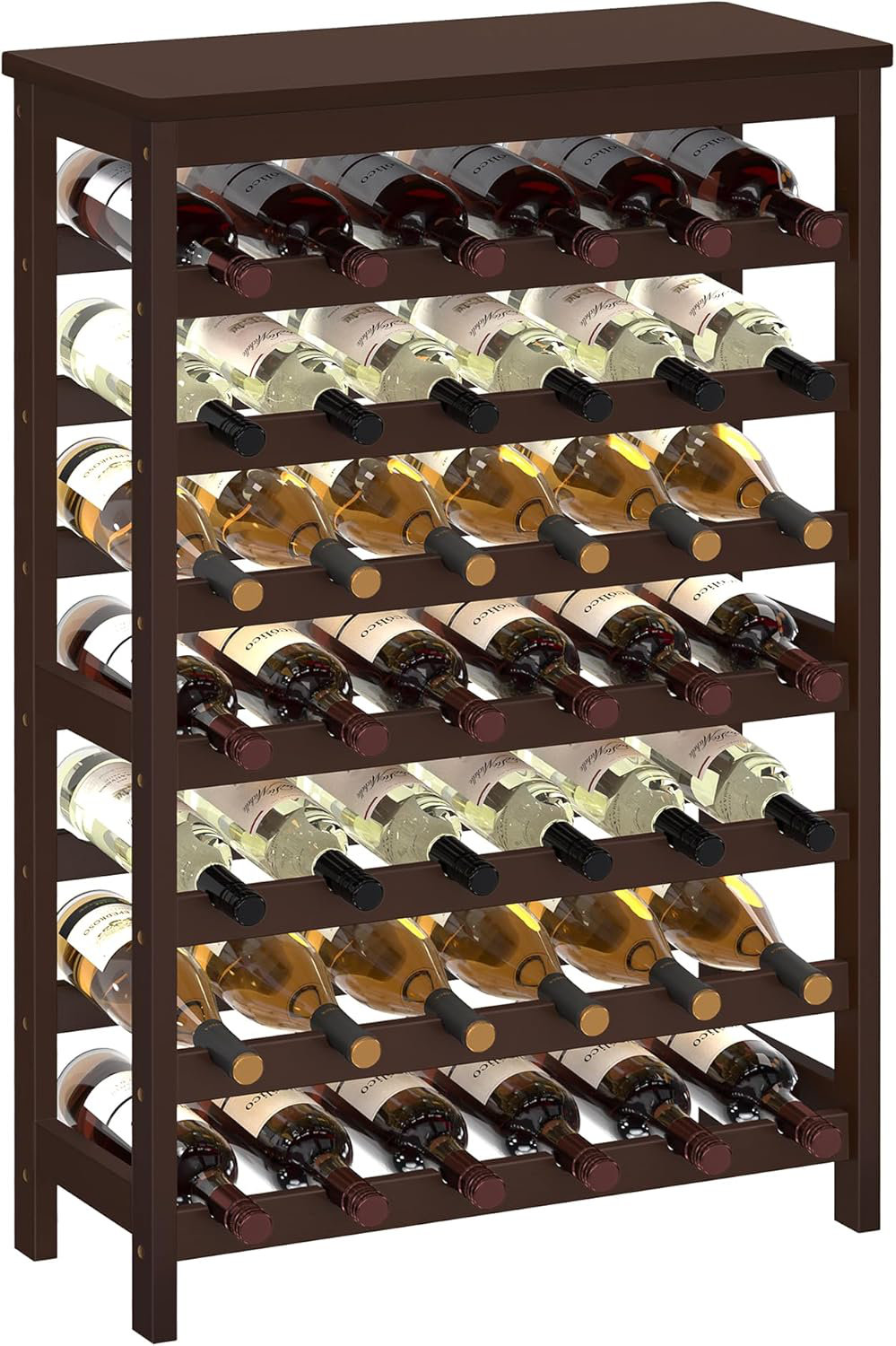 Red Barrel Studio® 42-Bottle Wine Rack Free Standing Floor, 7-Tier ...