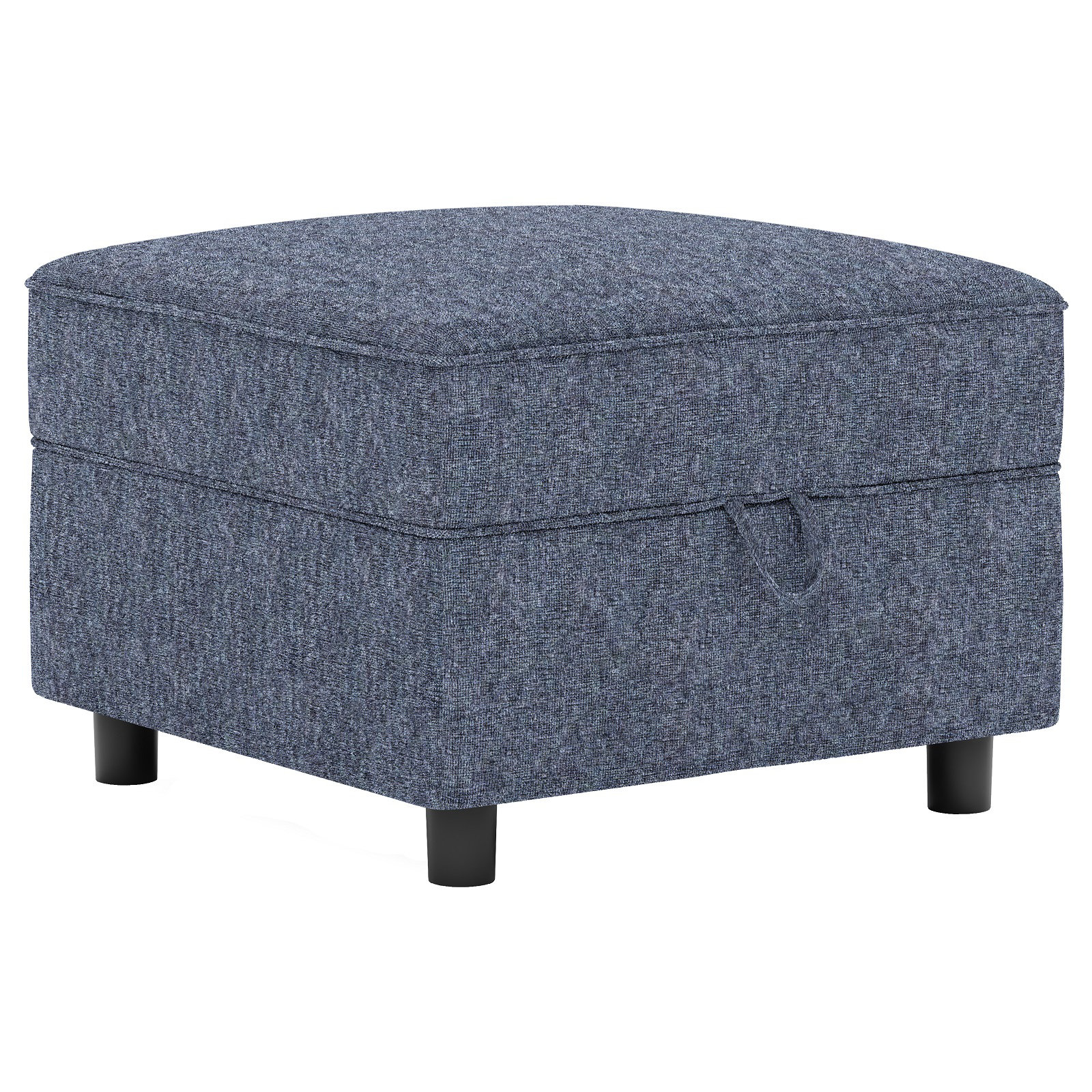 Latitude Run® Sarino 26” Wide Upholstered Square Storage Ottoman ...