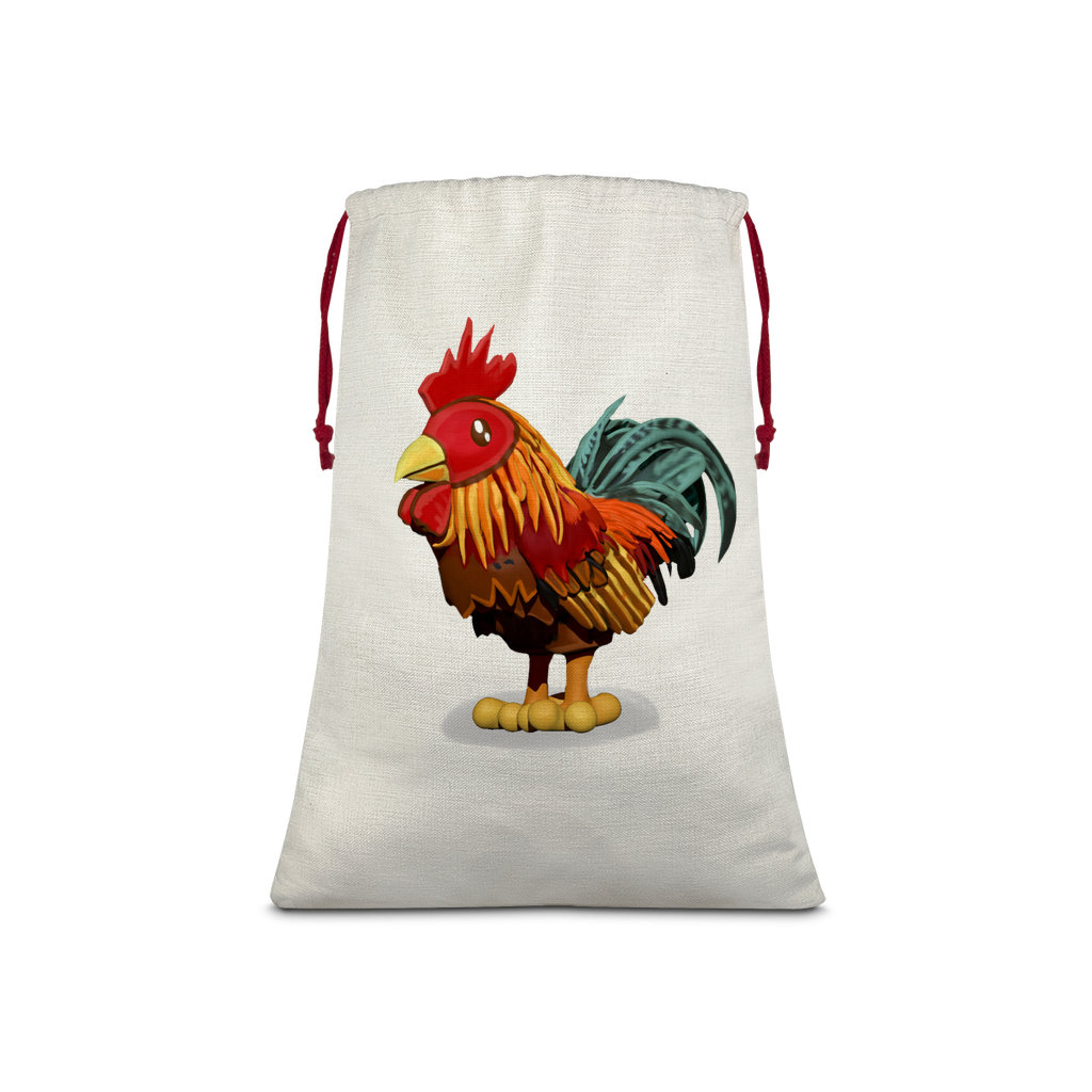 East Urban Home Rooster Sublimation Linen Drawstring Sack - Wayfair Canada