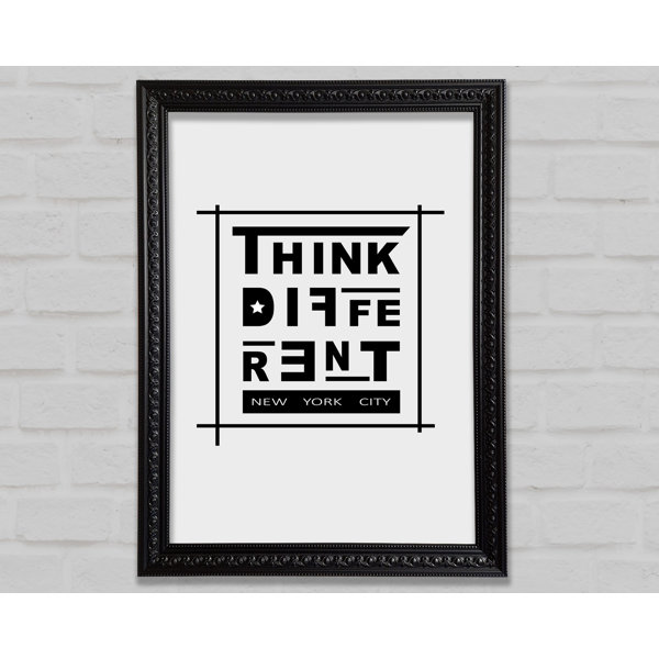 Bright Star Think Different - Single Picture Frame Print | Wayfair.co.uk