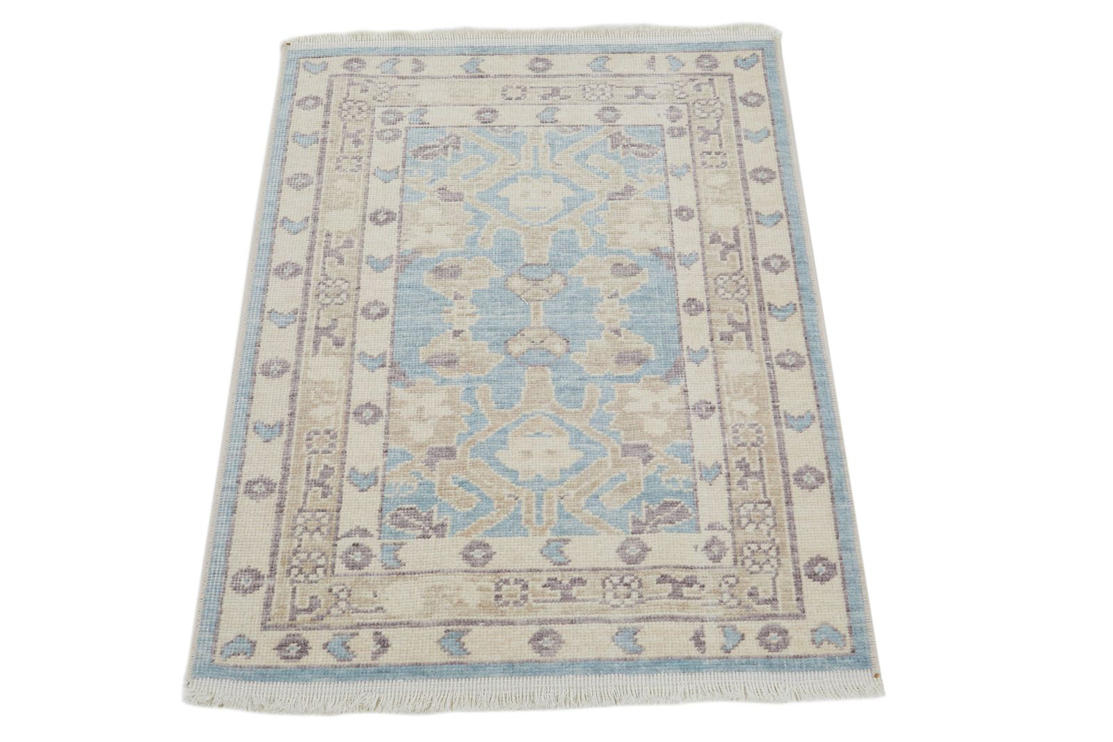 Home and Rugs 2x3 Blue and Beige Turkish Traditional Rug | Wayfair