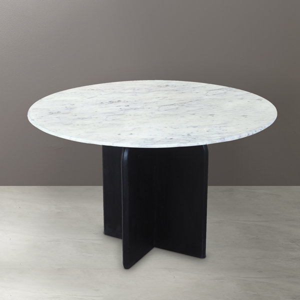 Wade Logan® Aryhanna Round Marble Dining Table | Wayfair
