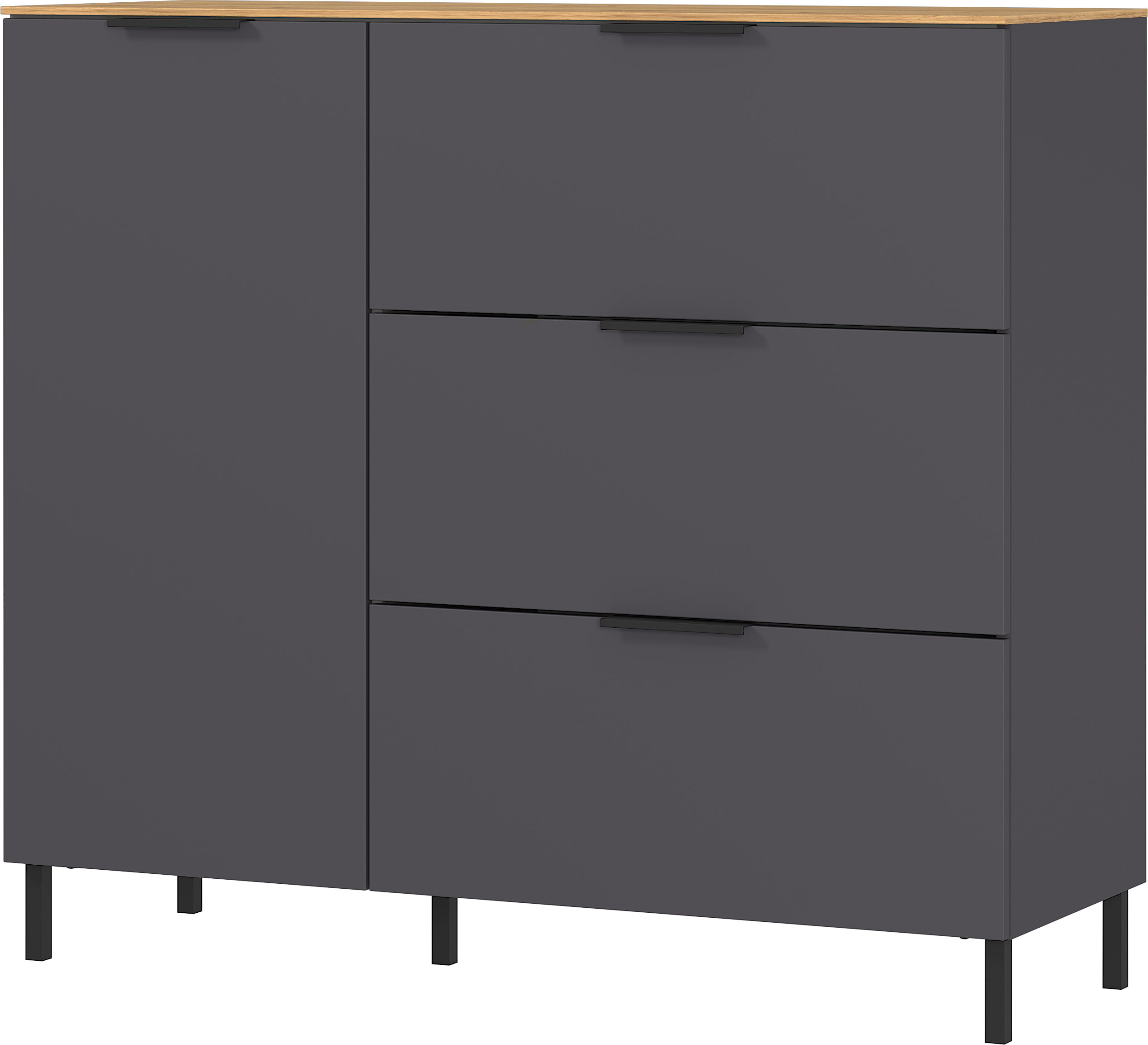 Ebern Designs California 3 Drawer 109Cm W Combi Chest | Wayfair.co.uk