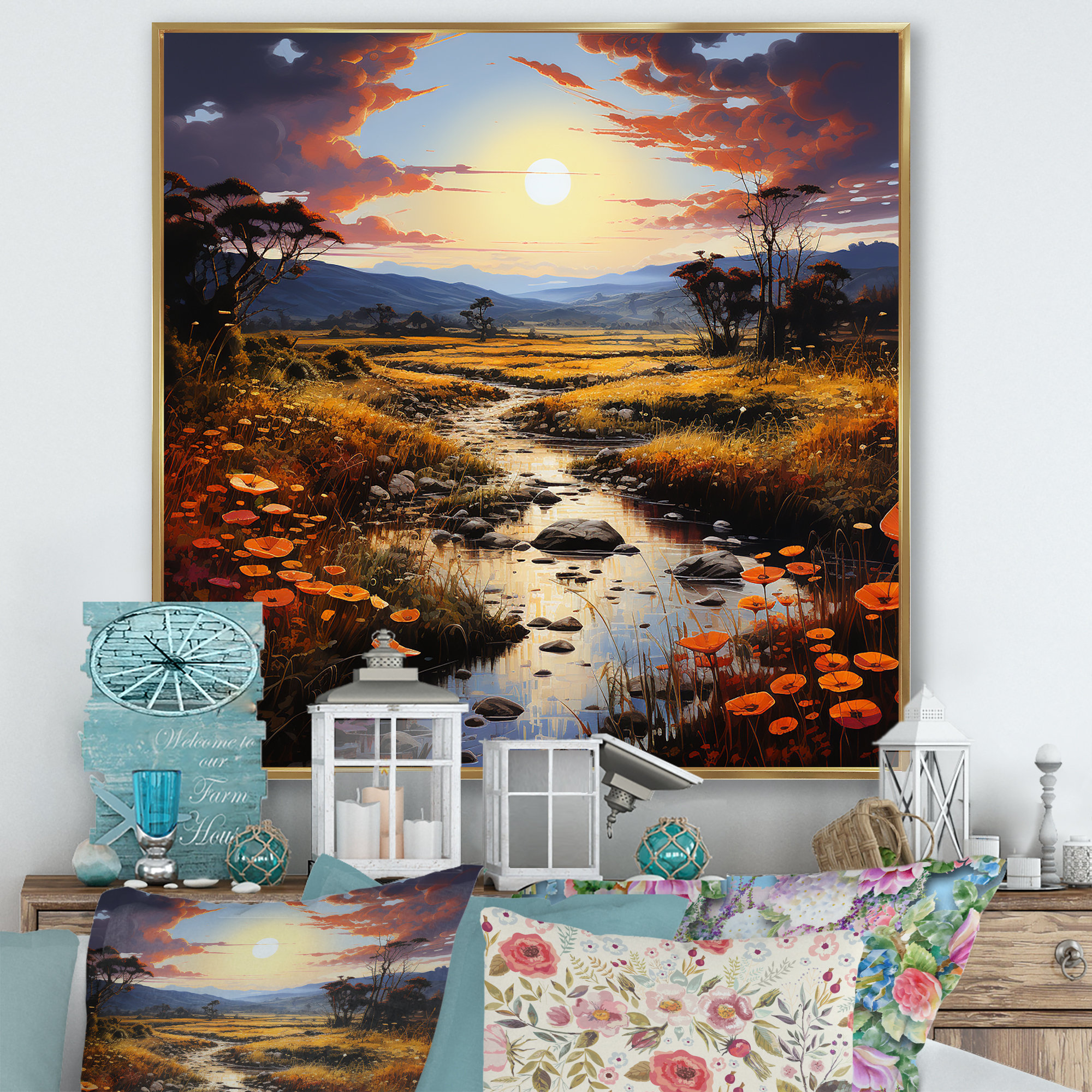 Winston Porter Neo Expressionism Harmony Of River I - Neo-Expressionism ...