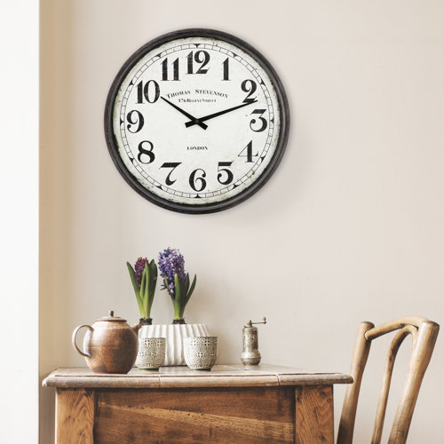 Winston Porter Templeton Metal Wall Clock & Reviews | Wayfair