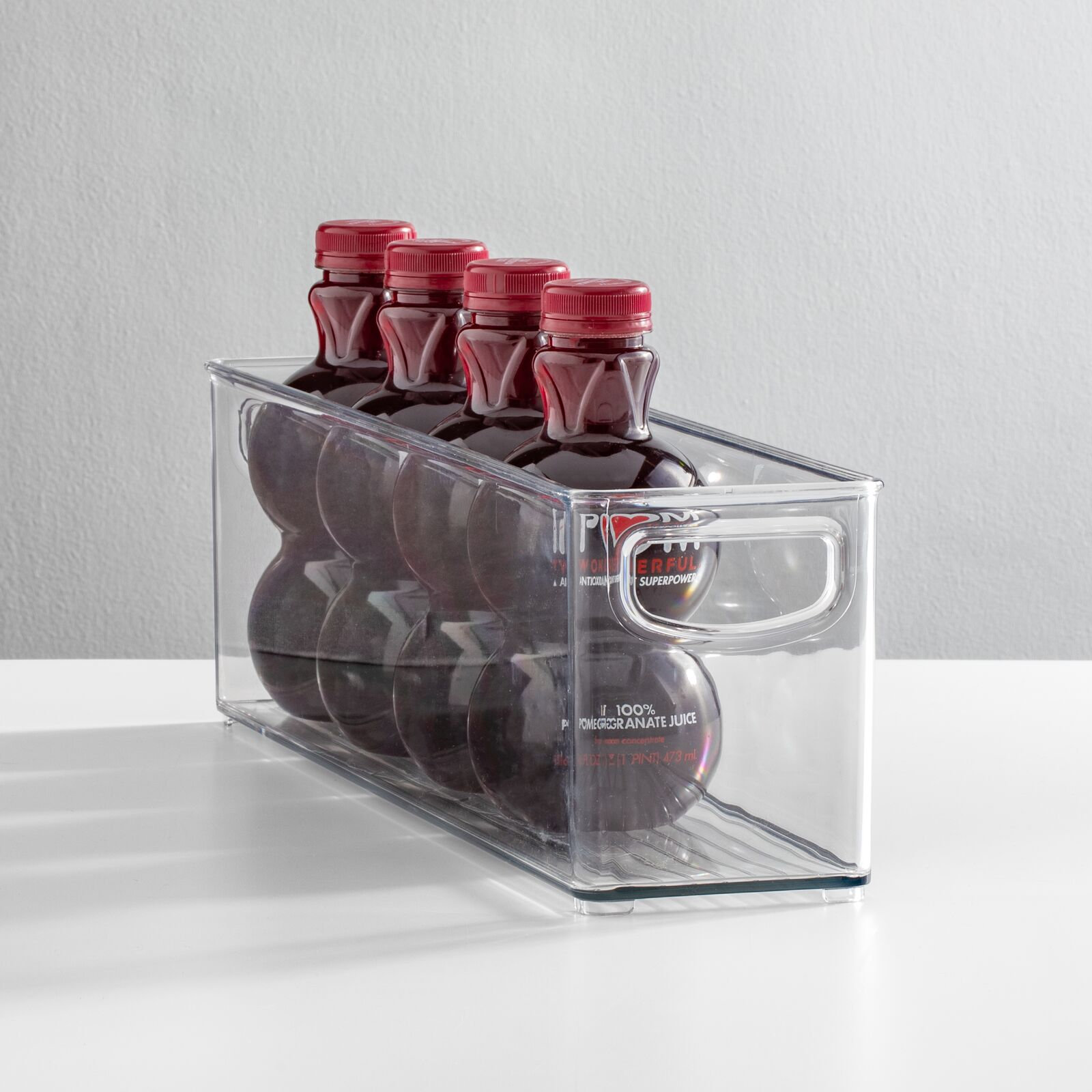 mDesign Prep & Savour Plastic Kitchen Food Storage Bin With Handles, 16 ...