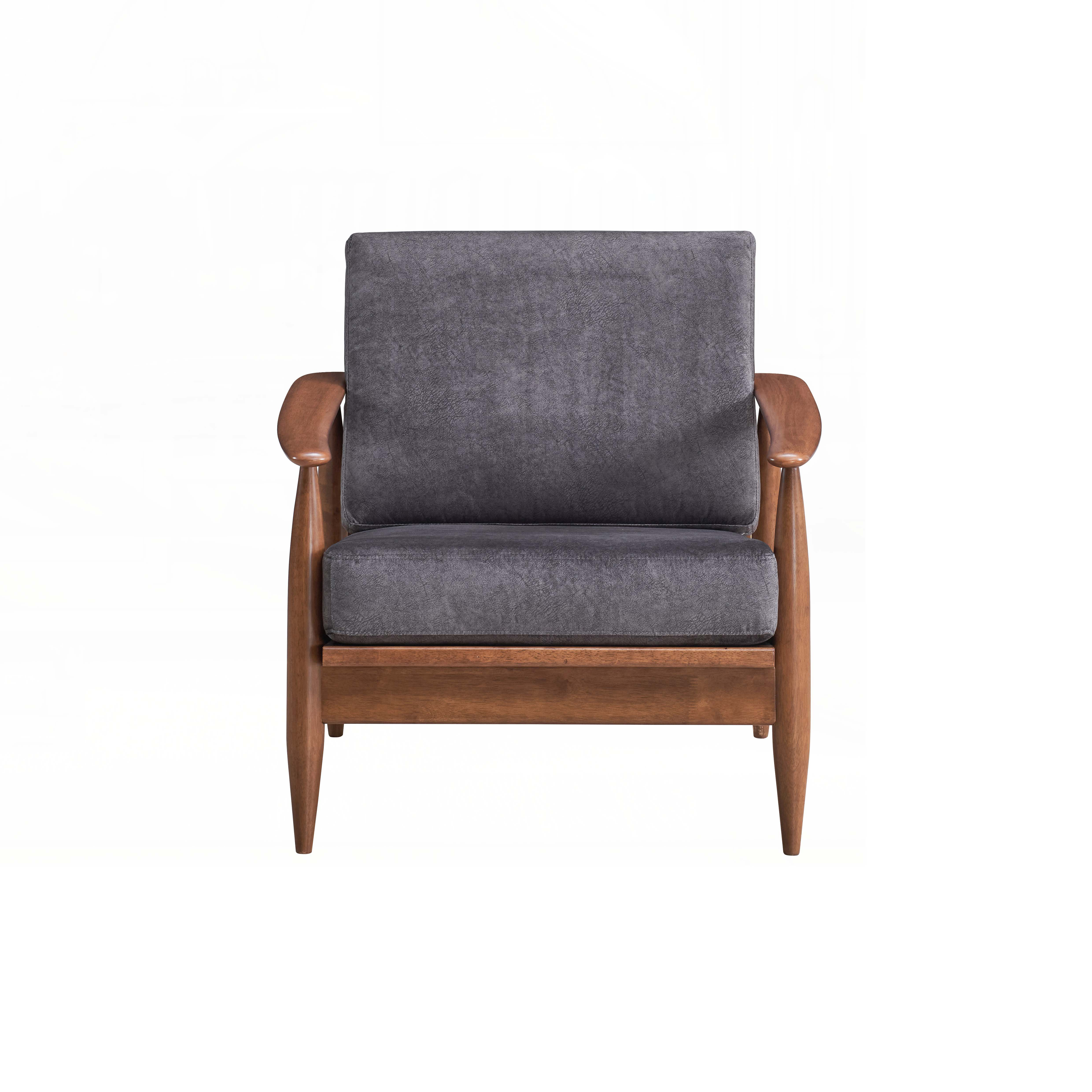 George Oliver Upholstery Arm Chair with Wood Legs | Wayfair