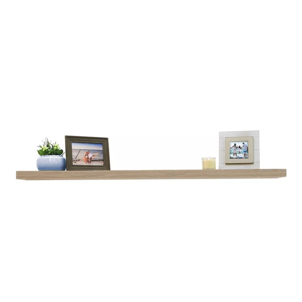 One Allium Way® 72" Floating Shelf Wall Mounted Hidden Brackets Gray ...